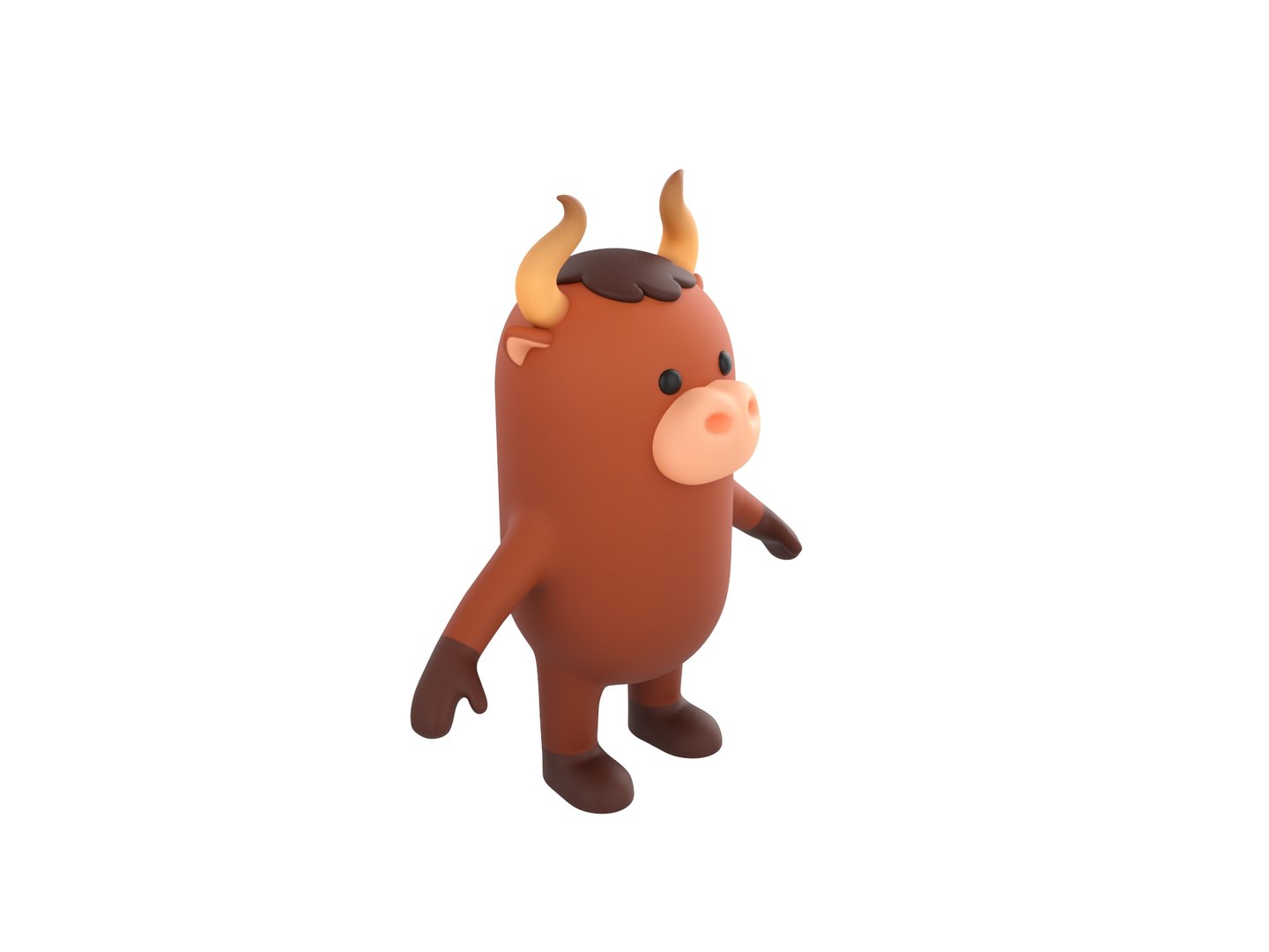3D Bull Character - TurboSquid 2021179