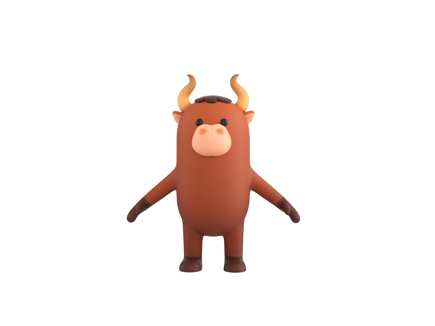 3D Bull Character - TurboSquid 2021179