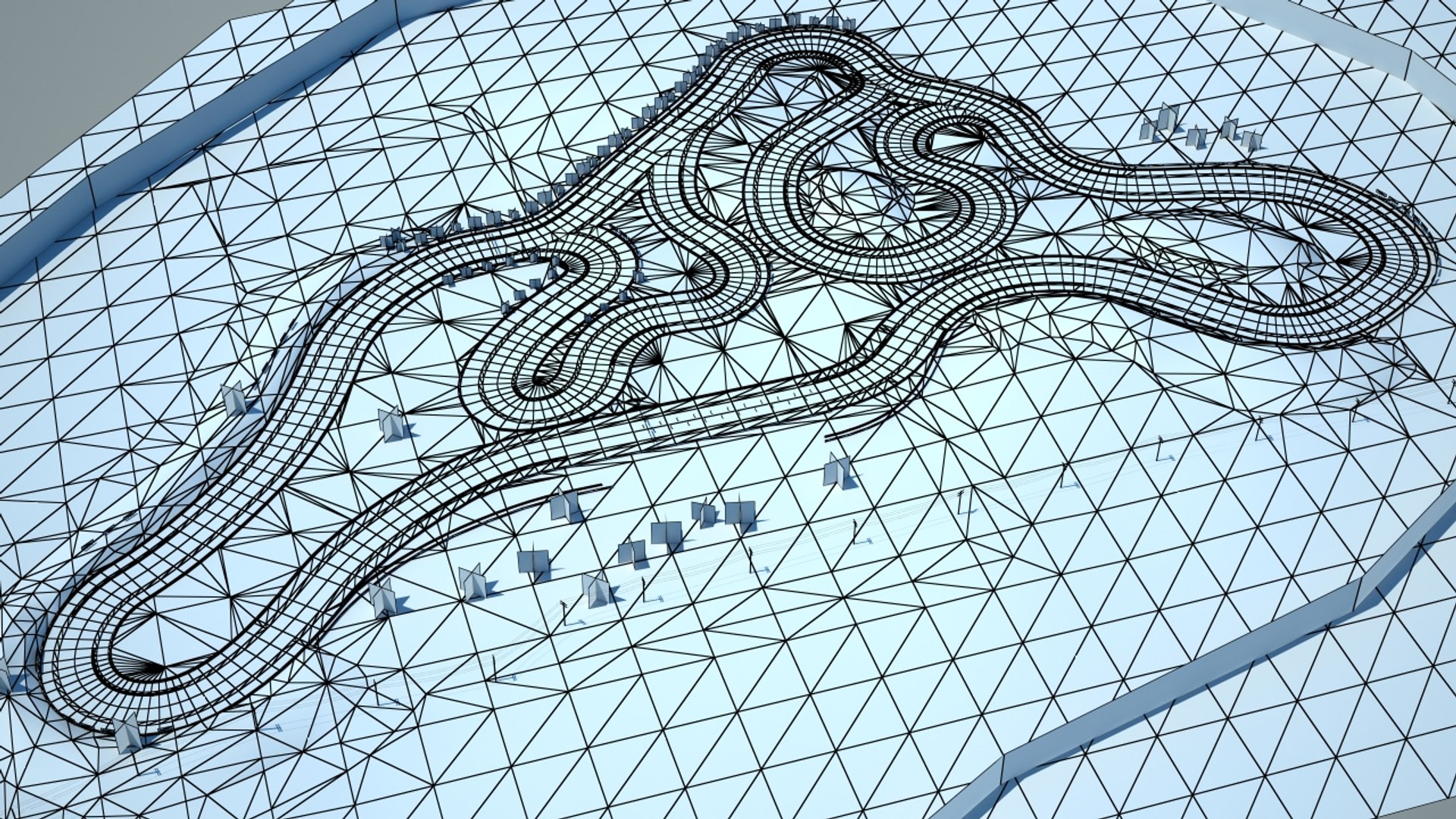 3D 9 Go-karts 1 Race Track - TurboSquid 1199063