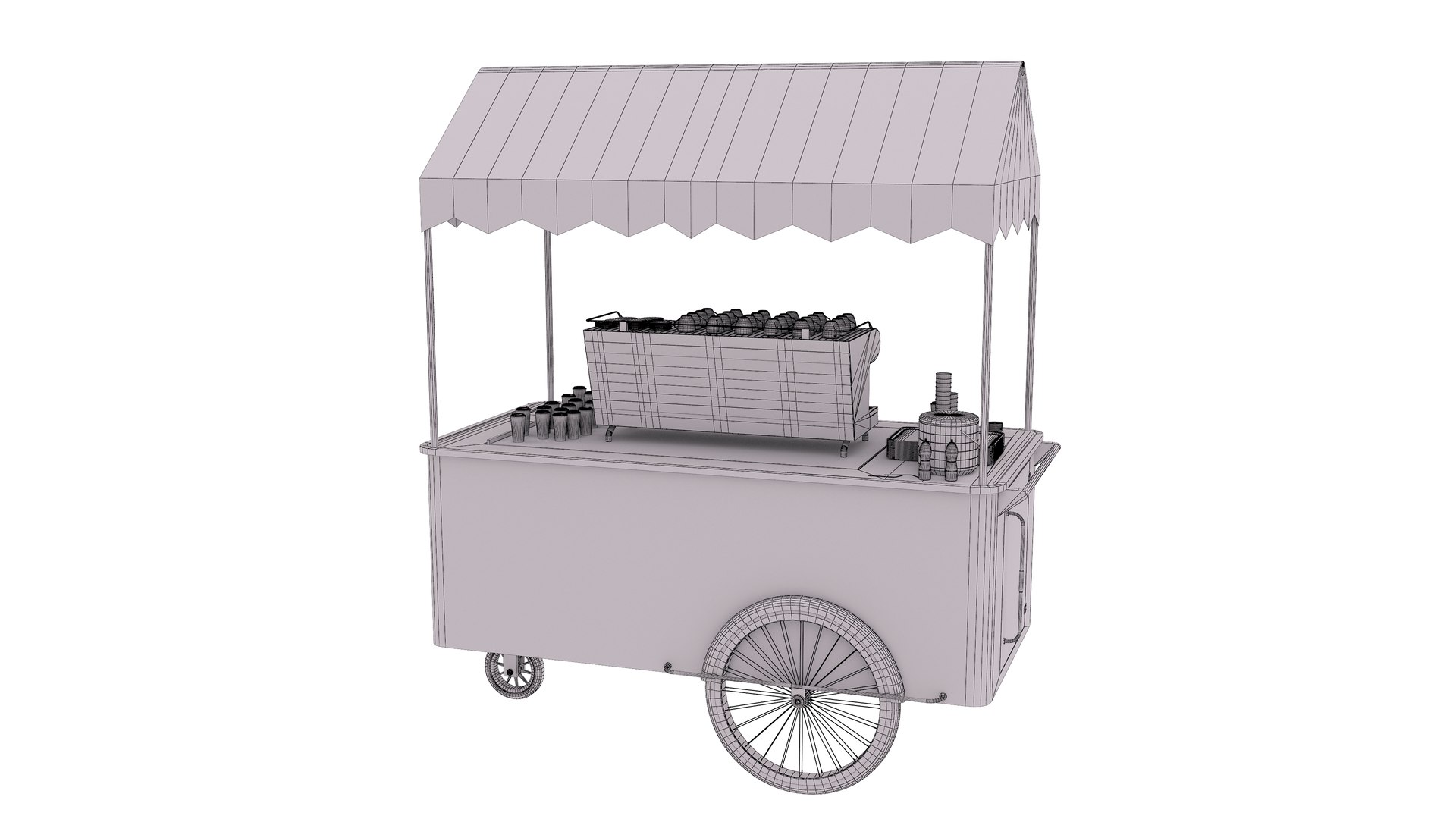 Full Food Carts Collection 3D model - TurboSquid 2089839