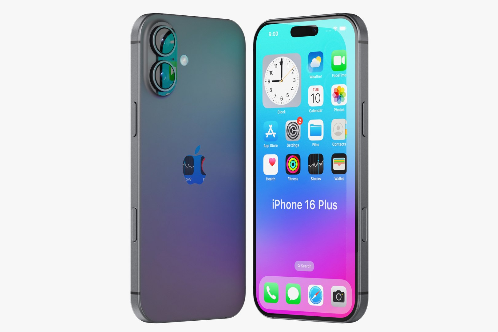 3D Apple IPhone 16 Plus V1 - TurboSquid 2225060