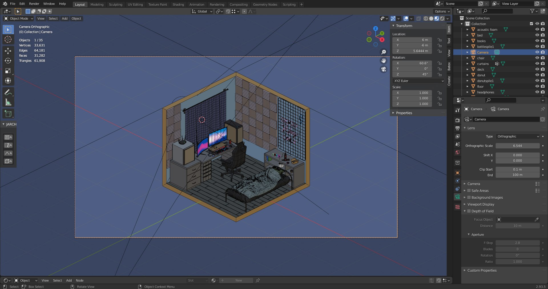 Isometric Gaming Room 2 Model - TurboSquid 1802190