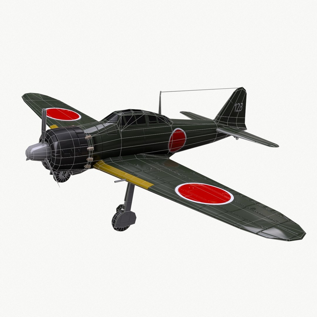 3d Mitsubishi A6m2 Zero Plane