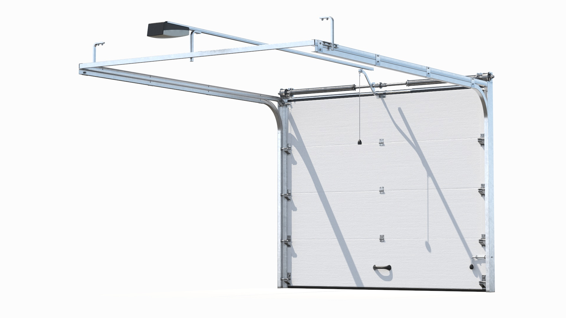 3D Automatic Retractable Garage Door White - TurboSquid 2326717