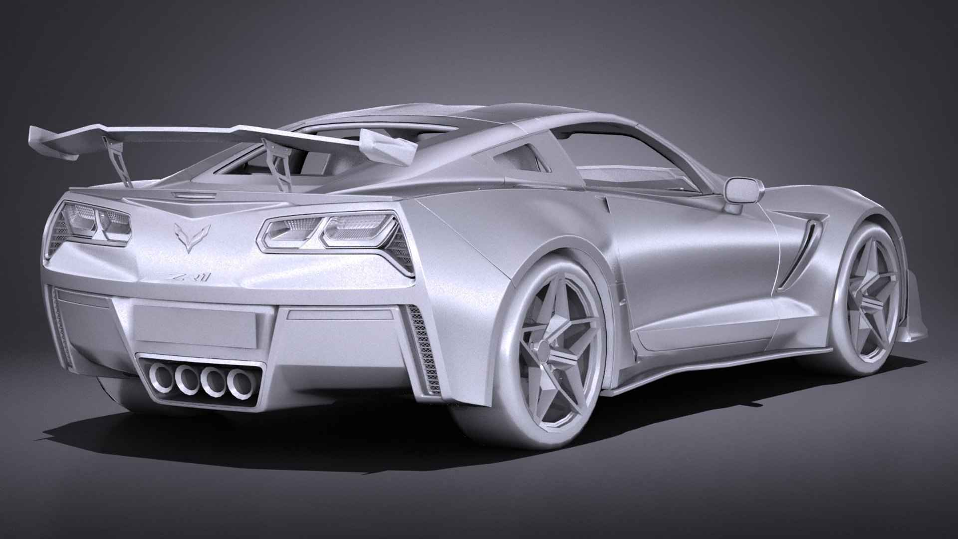 3D Chevrolet Corvette Zr1 Model - TurboSquid 1230466