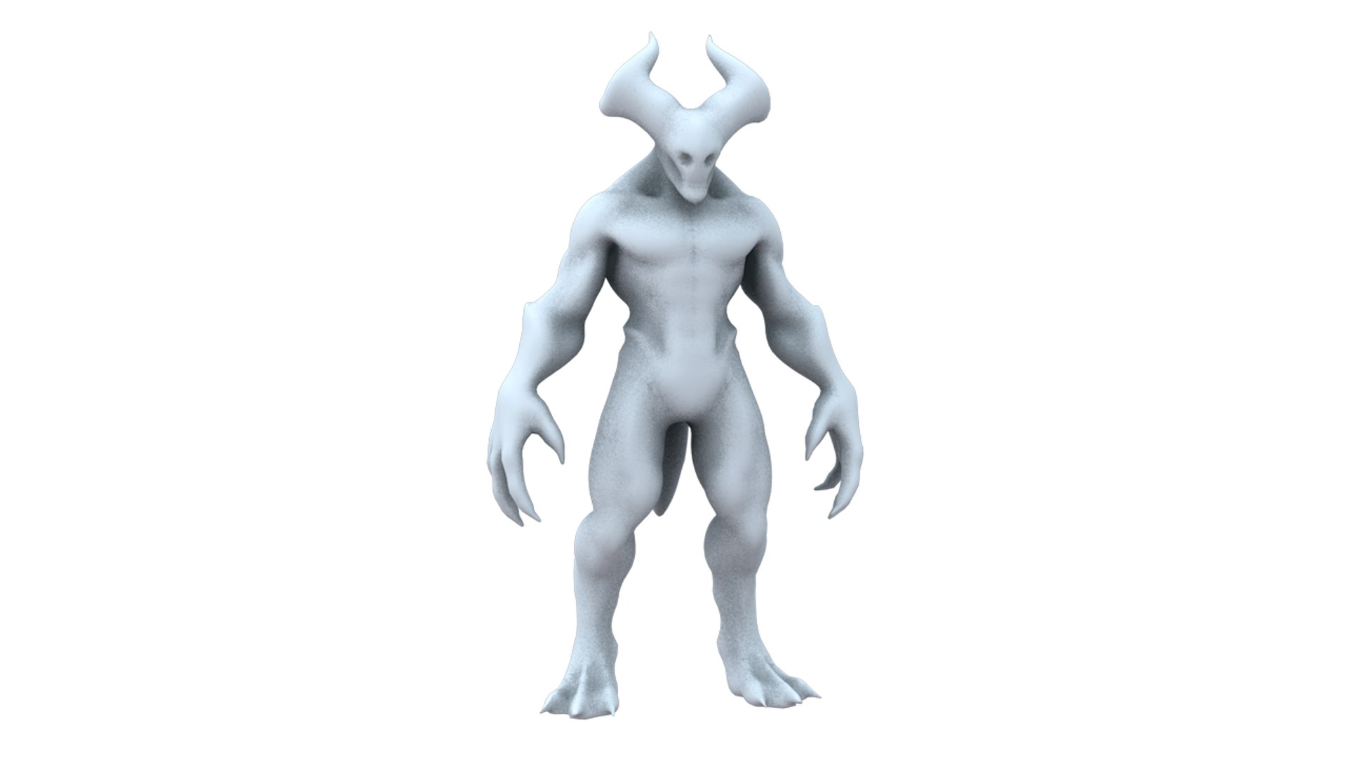 Monster Demon Base Mesh Kitblend Model - TurboSquid 2397938
