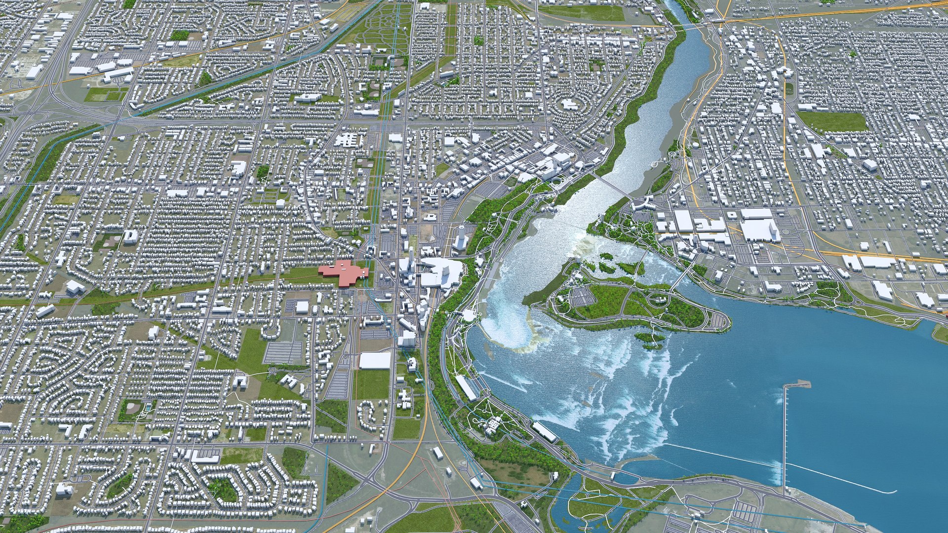 3D Niagara Falls Ontario Canada Model - TurboSquid 2042519