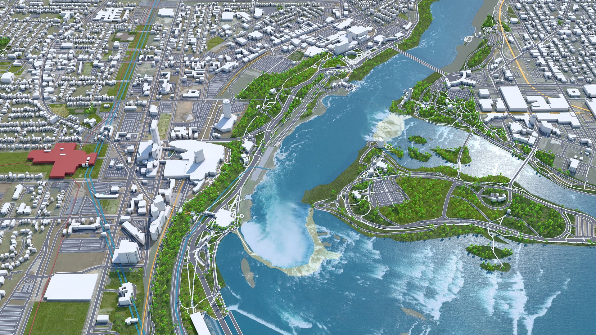 3D Niagara Falls Ontario Canada Model - TurboSquid 2042519