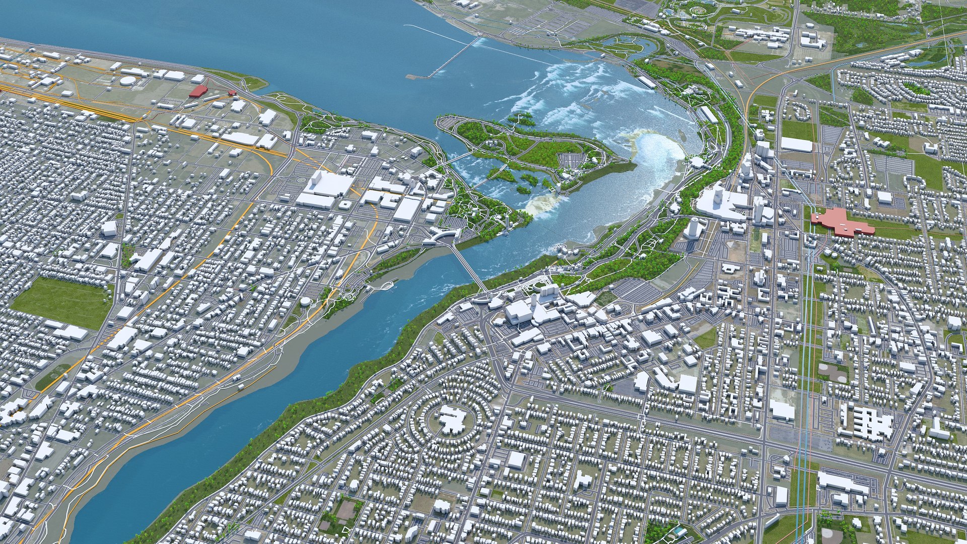 3D Niagara Falls Ontario Canada Model - TurboSquid 2042519