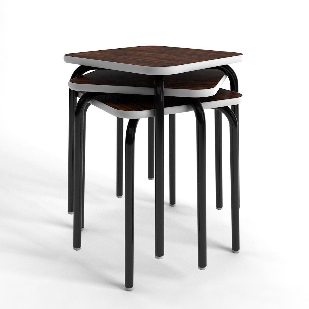 3D Model Soviet Era Stool - TurboSquid 1156892