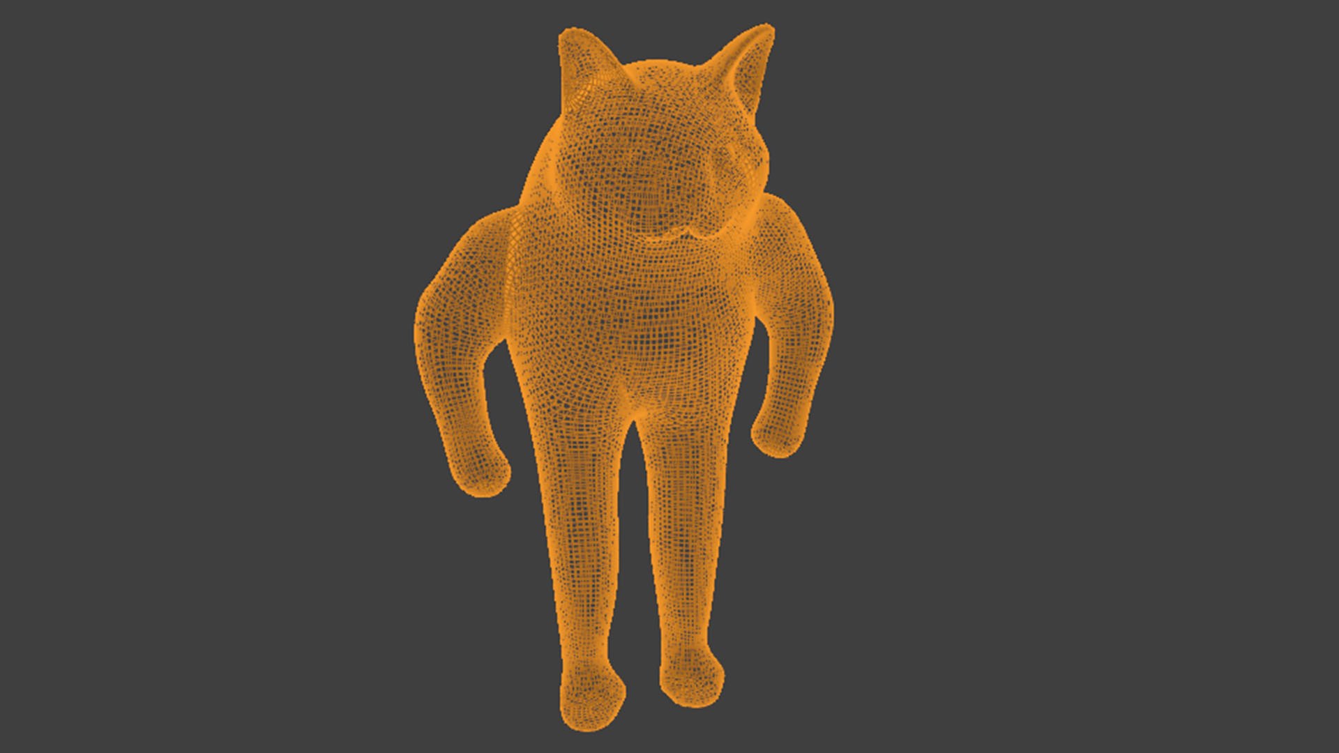 Standing Meme Cat 3D Model - TurboSquid 2319597