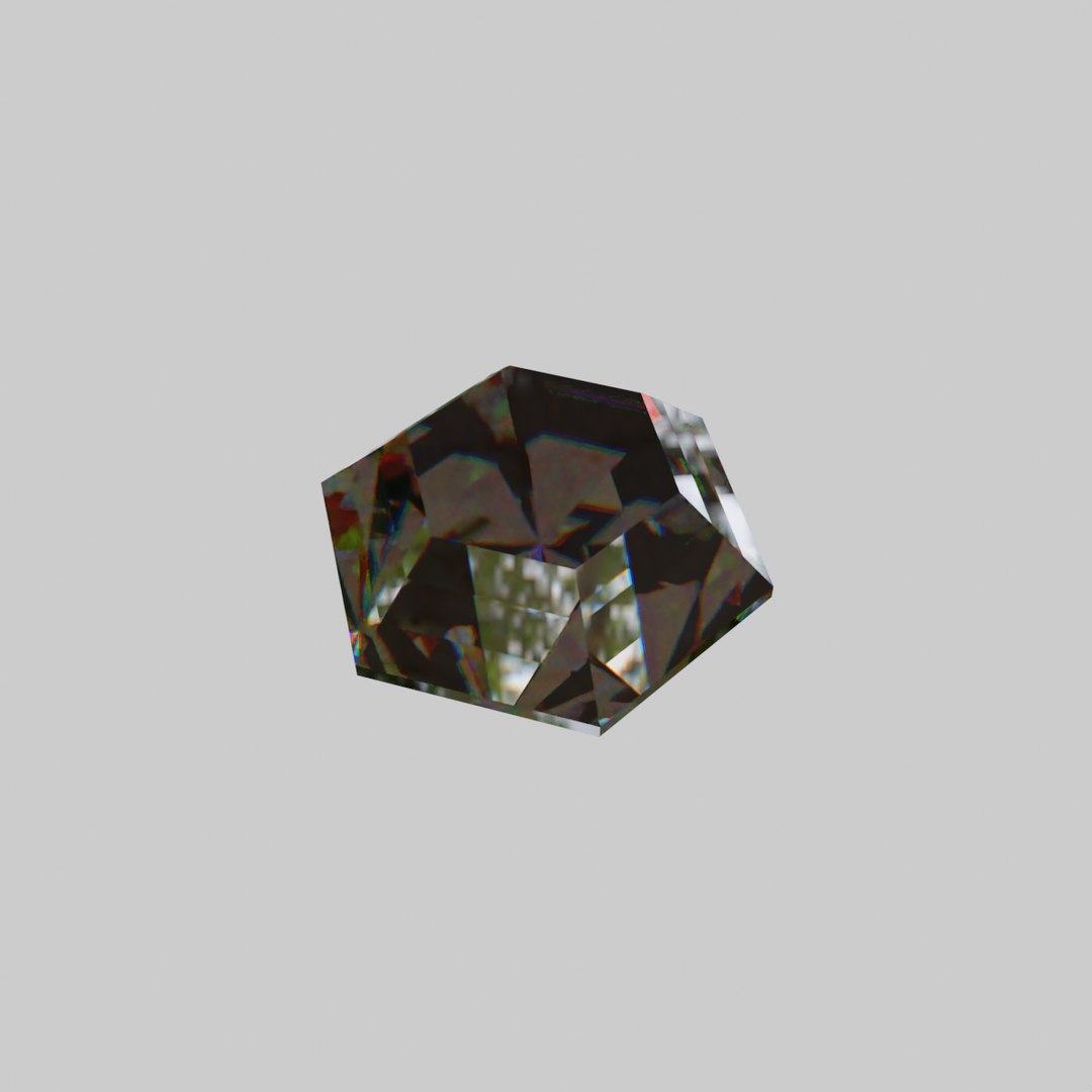 Hexagon Cut Diamond 3D Model - TurboSquid 1851125
