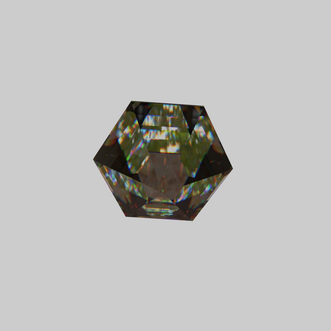Hexagon Cut Diamond 3D Model - TurboSquid 1851125