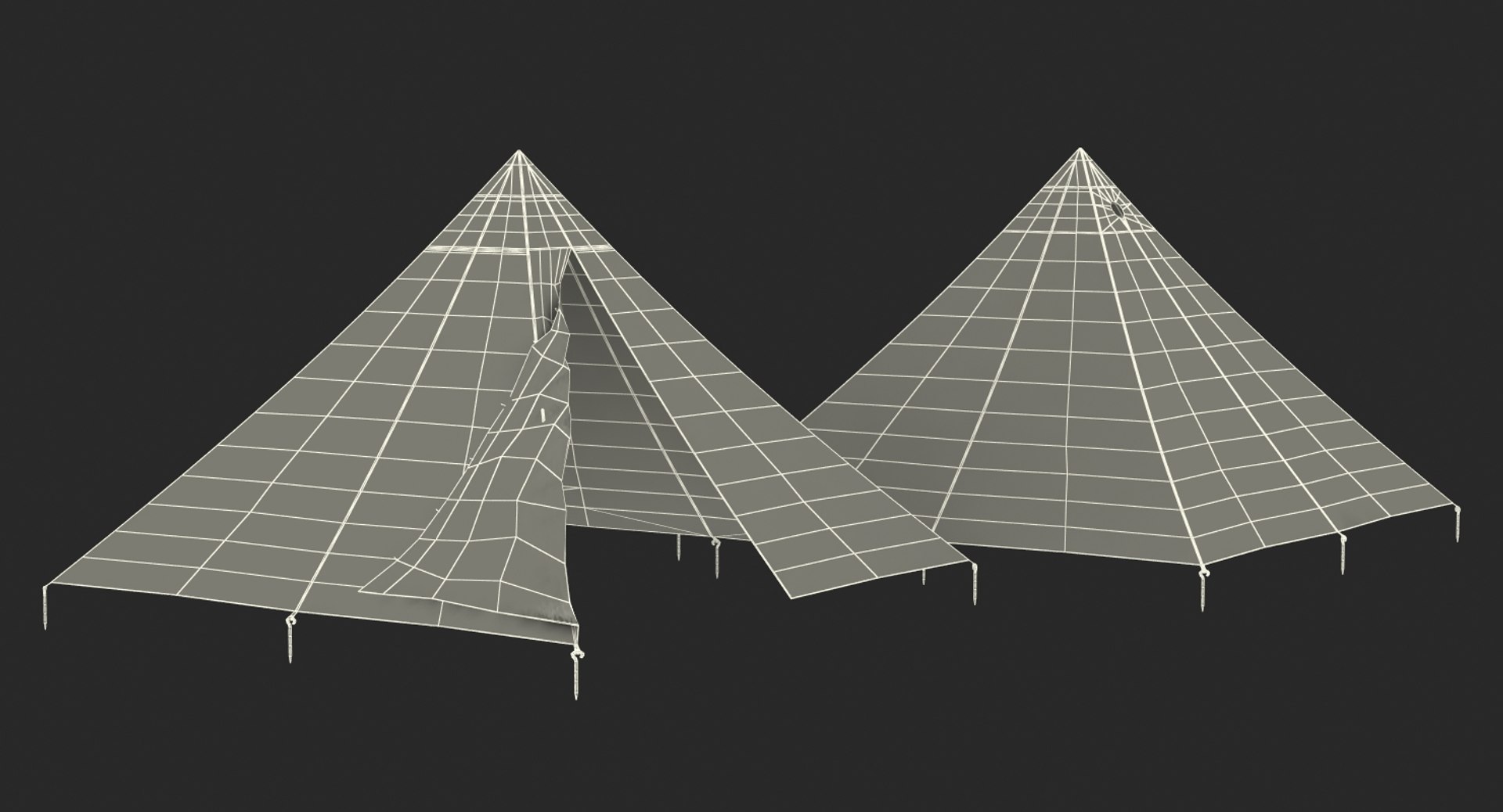 Floorless Camping Tents 3D Model - TurboSquid 1179259