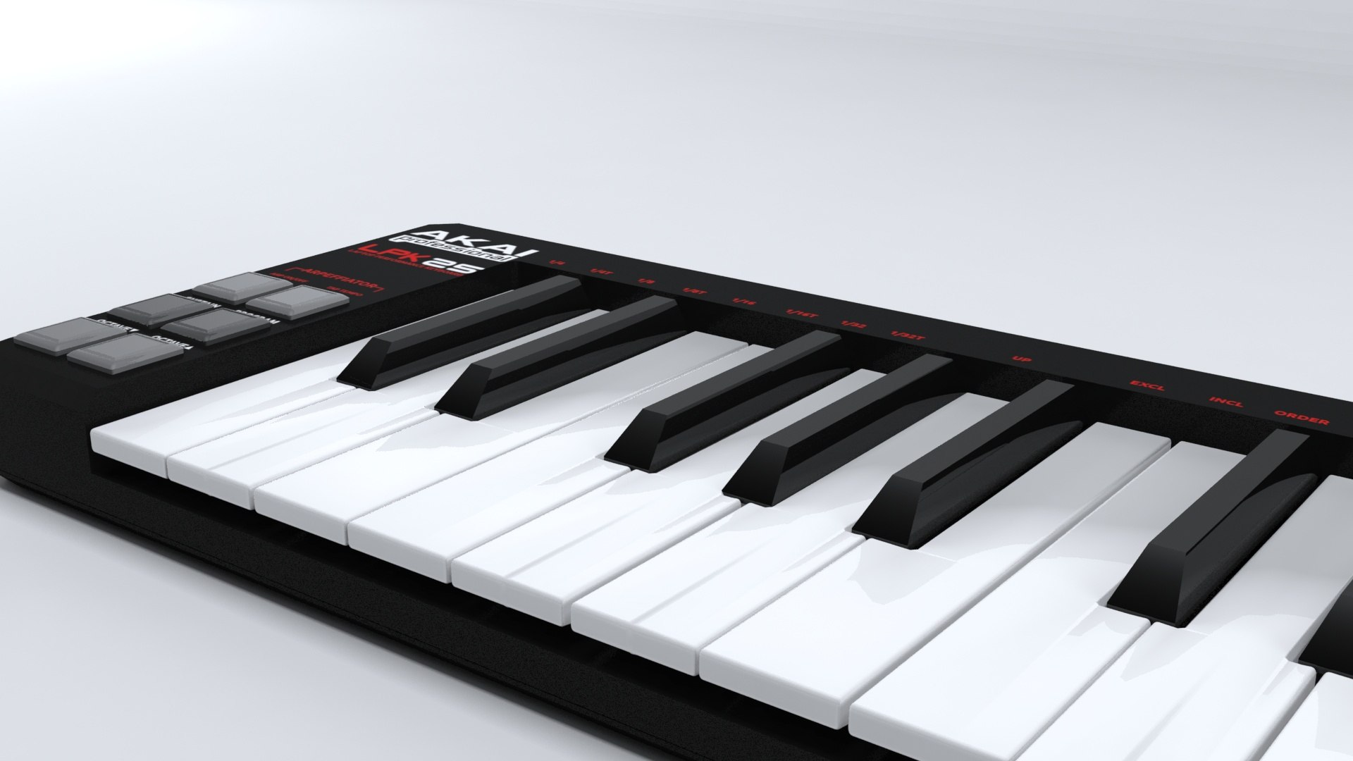Usb Midi Keyboard 3d Model