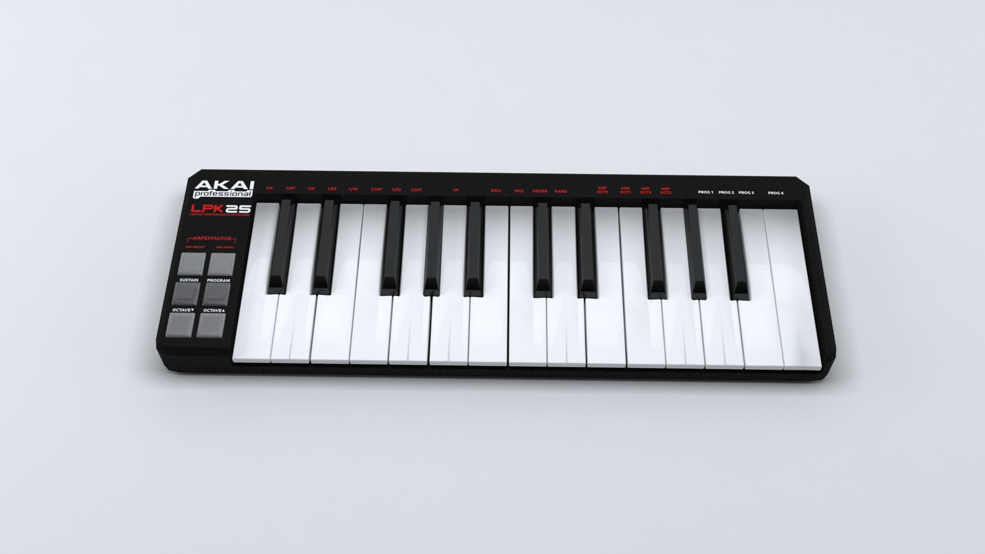 Usb Midi Keyboard 3d Model