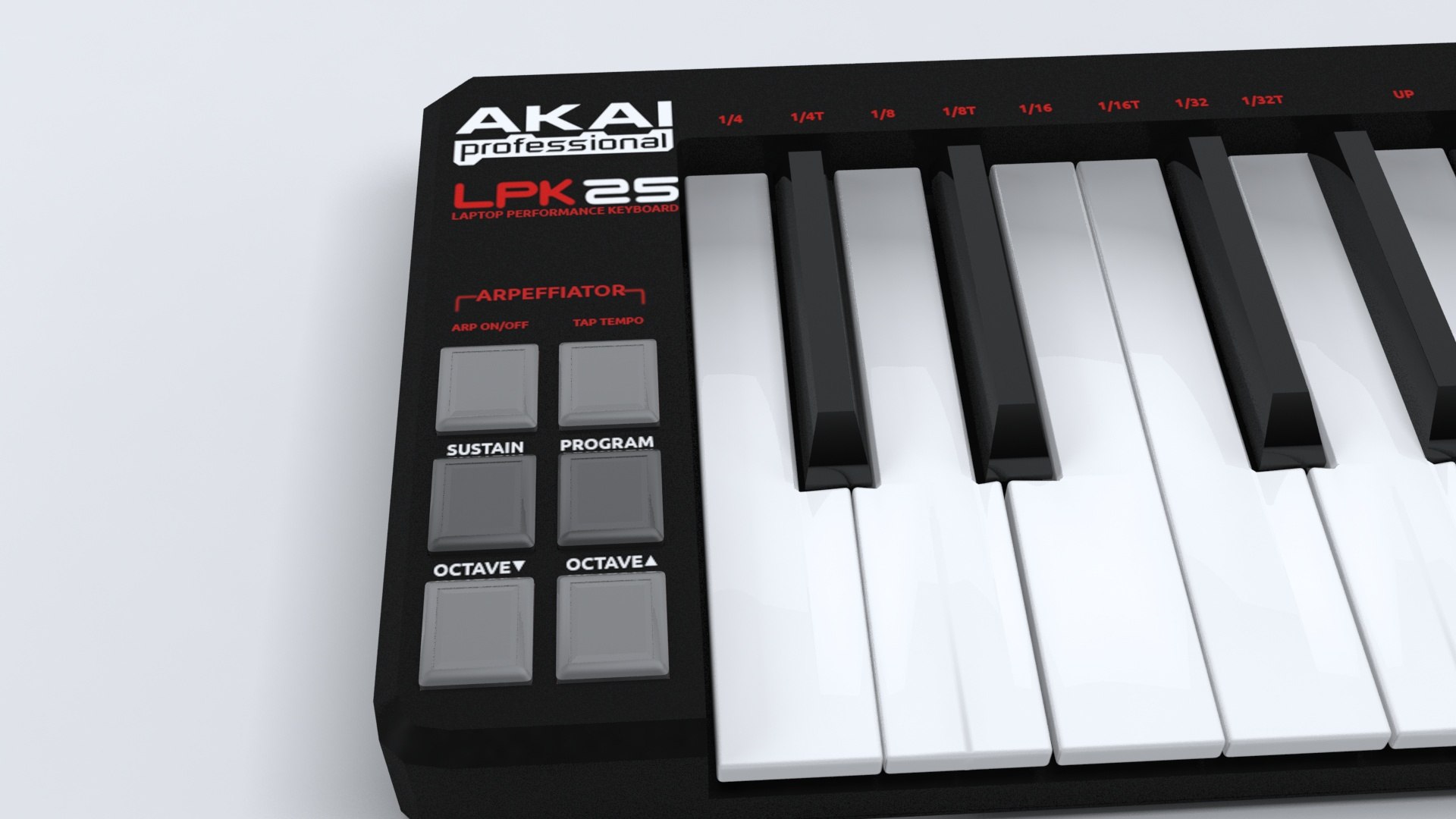 Usb Midi Keyboard 3d Model