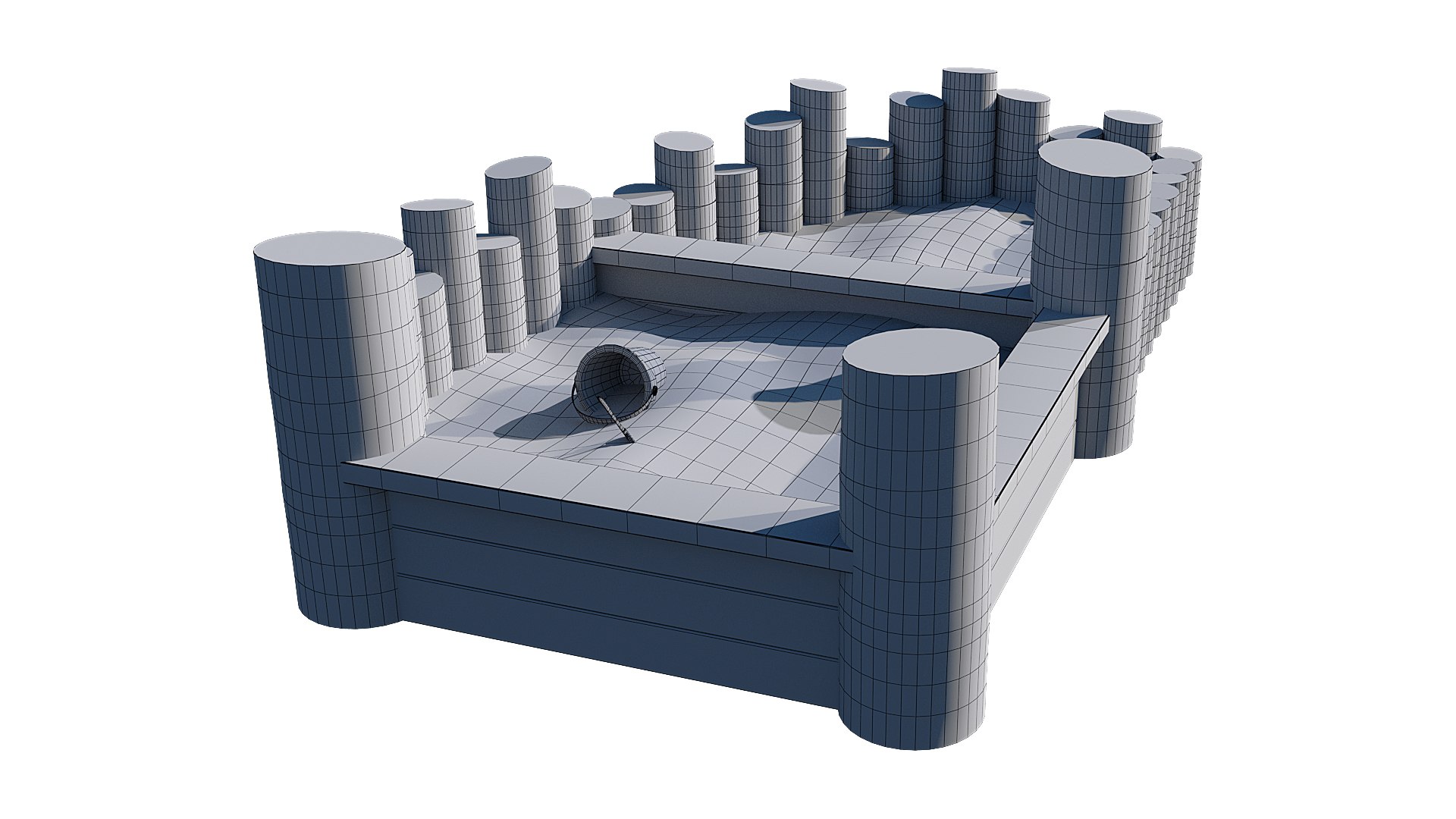 3D Sandbox Wood Sand Model - TurboSquid 1710096