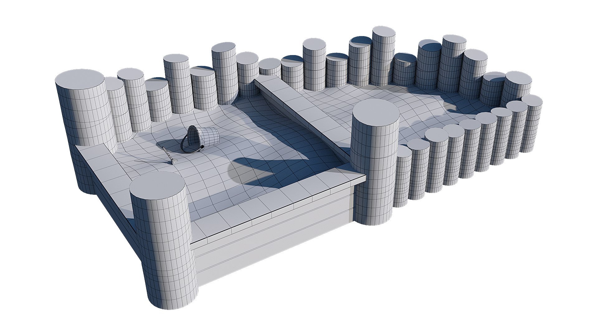 3D Sandbox Wood Sand Model - TurboSquid 1710096