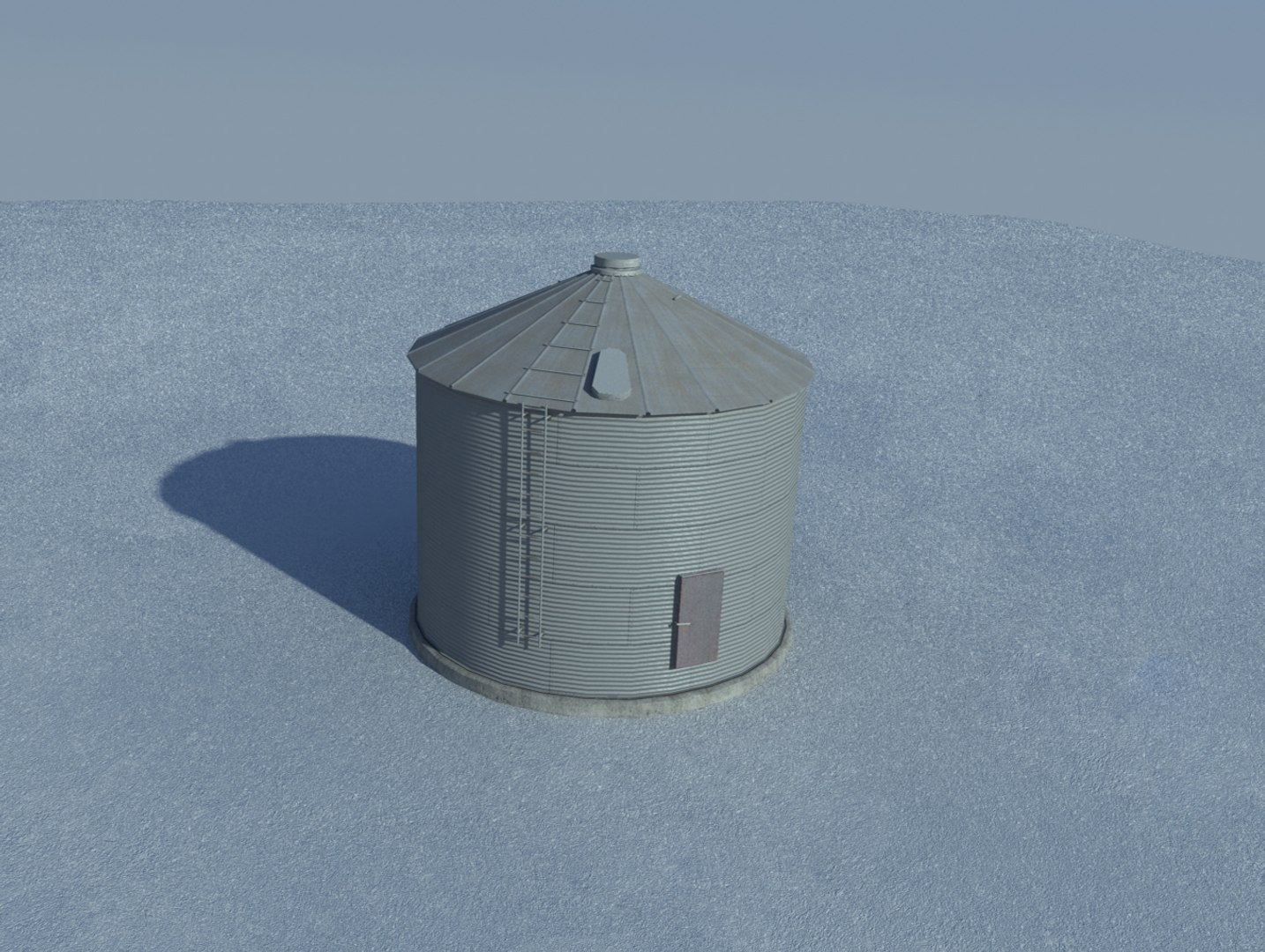 3d Model Grain Bin Old