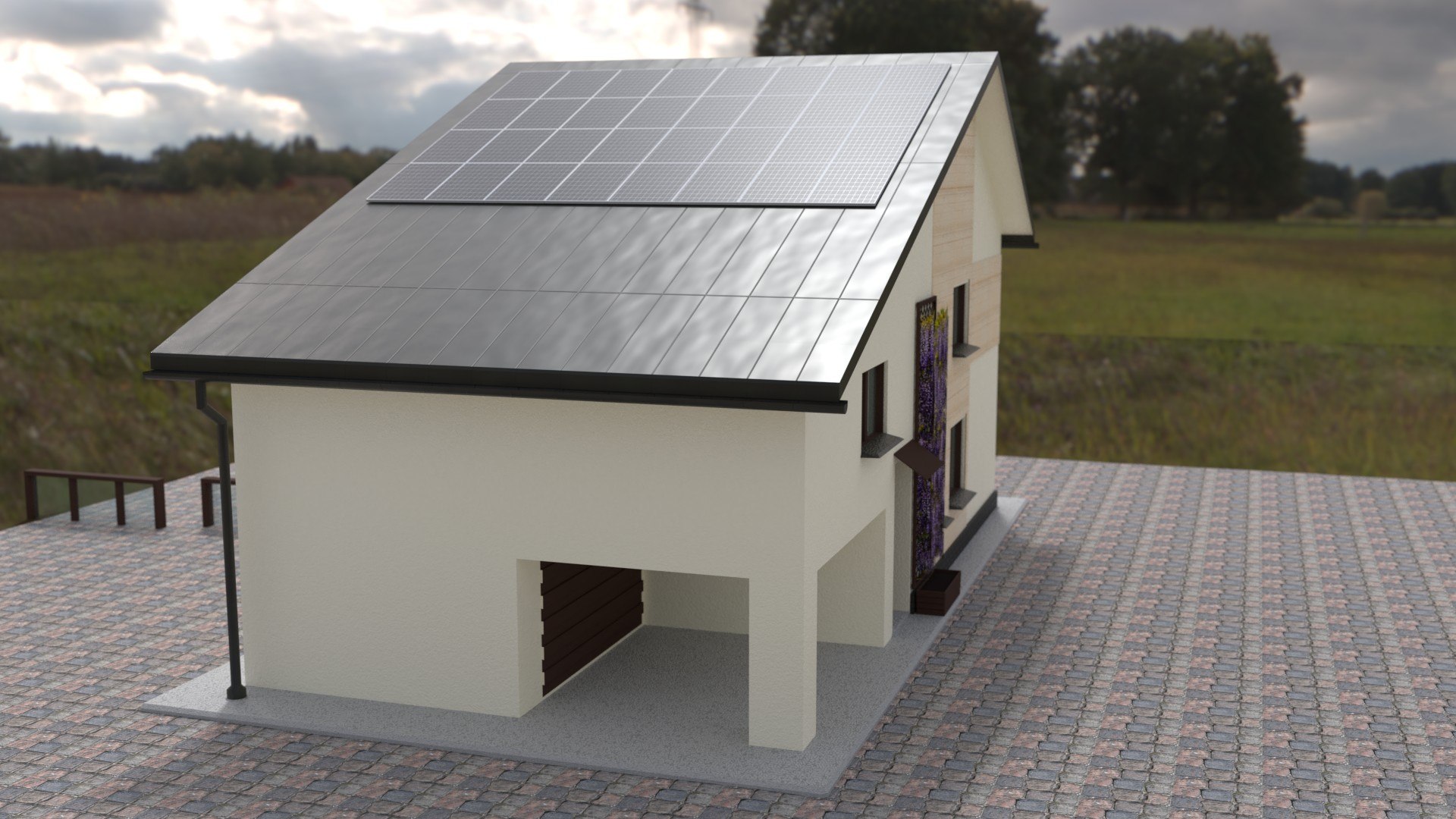 3D House Roof Model - TurboSquid 1470357