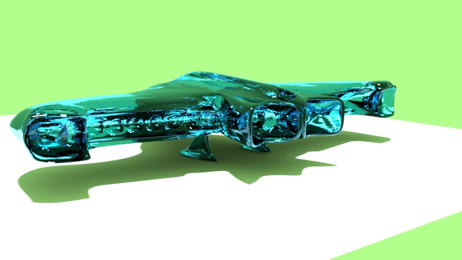 Glass spaceship 3D model - TurboSquid 1259988