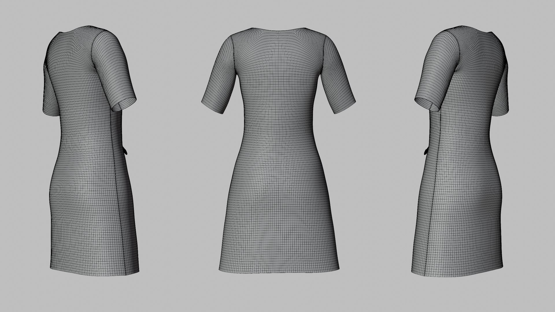 3D Model Dress 37 Medium Aquamarine - TurboSquid 2519789