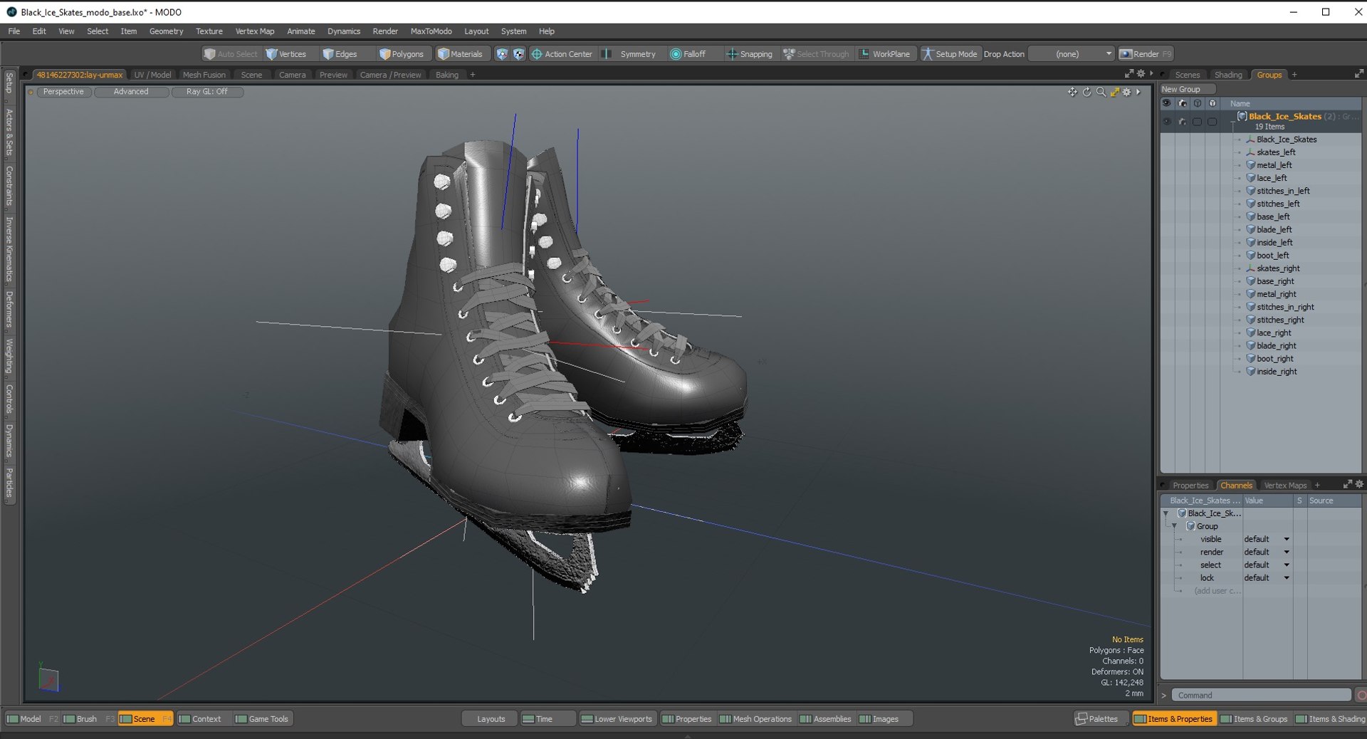 Black Ice Skates 3D - TurboSquid 2127778