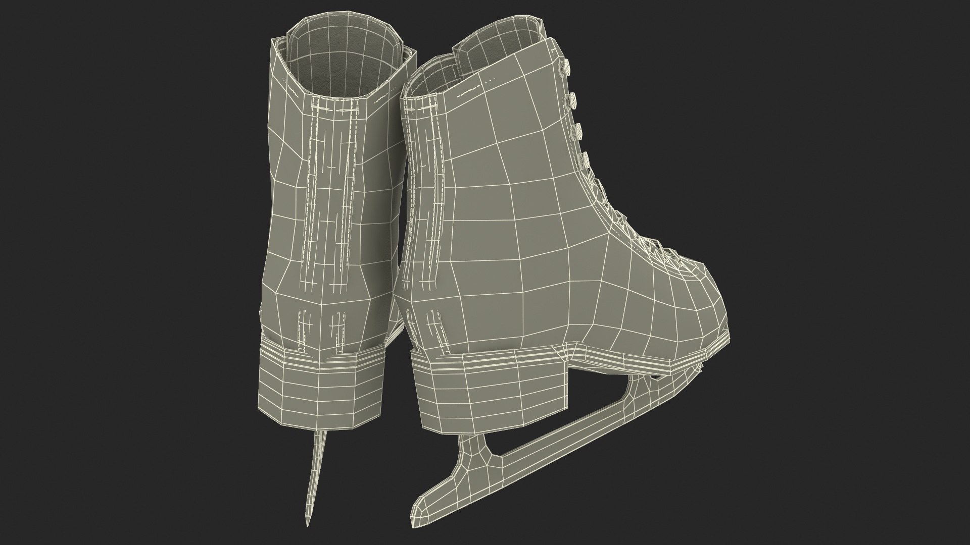 Black Ice Skates 3D - TurboSquid 2127778