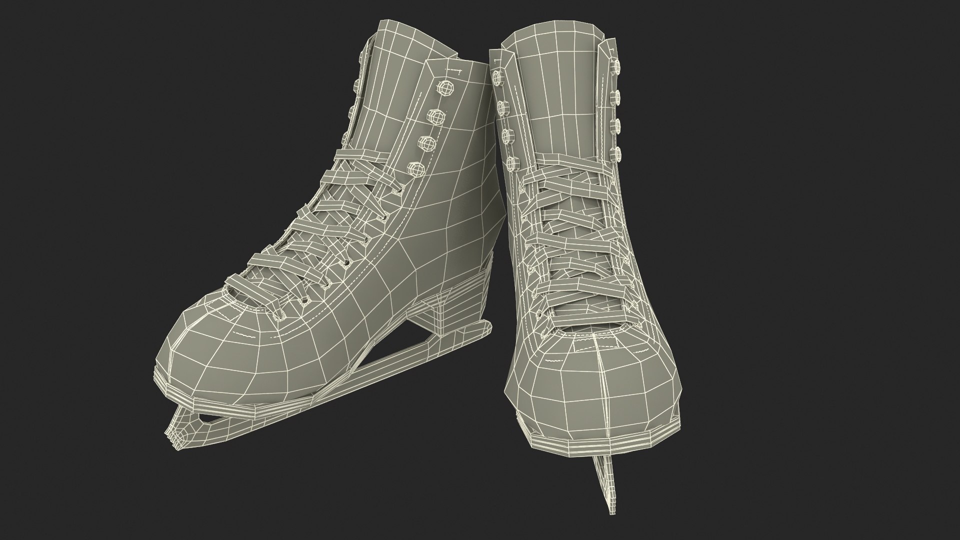 Black Ice Skates 3D - TurboSquid 2127778