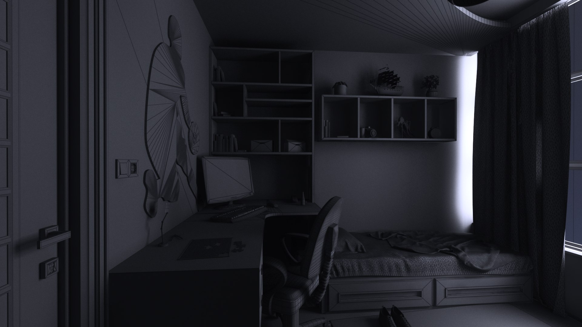 Teen Room 3D Model - TurboSquid 1340686