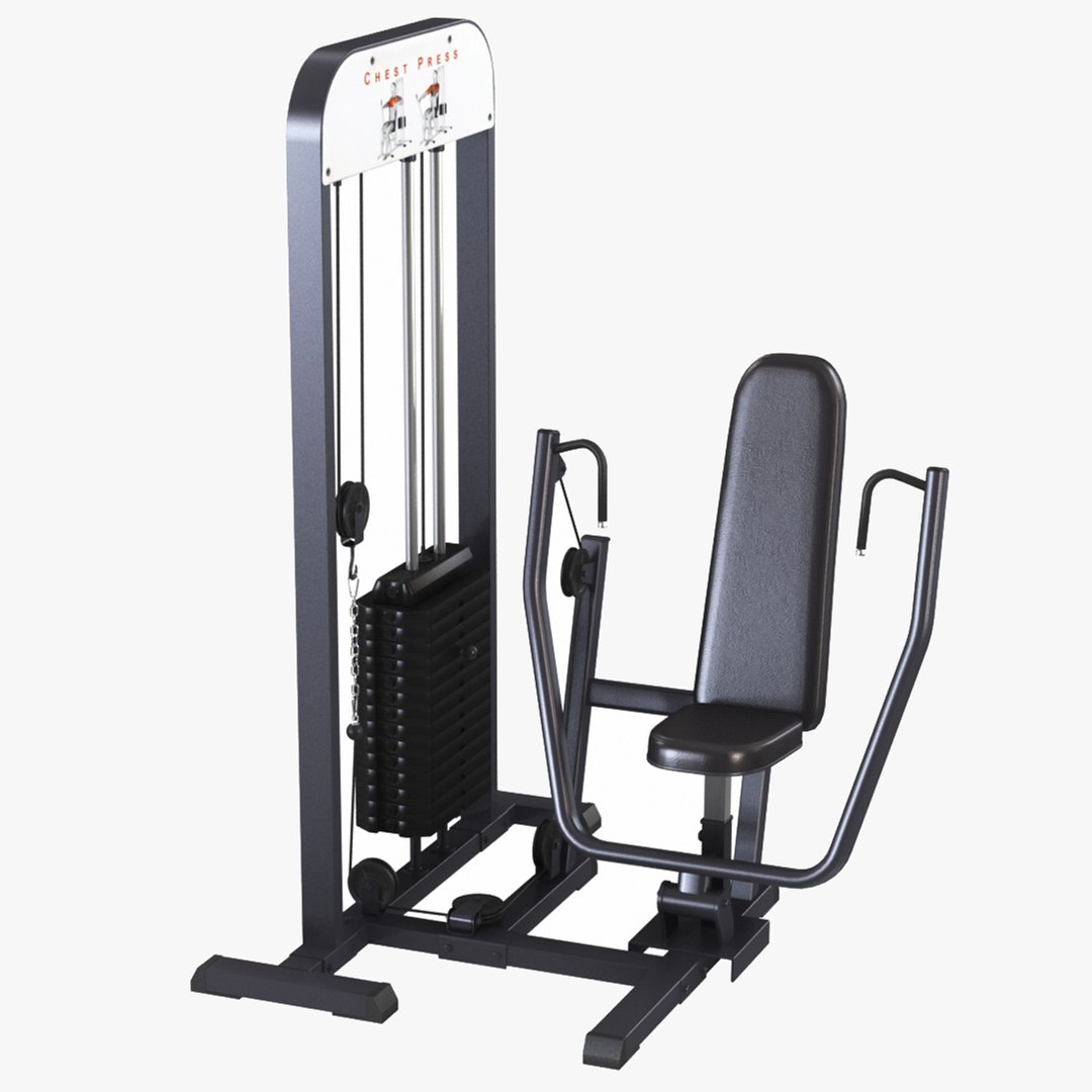 GYM Chest Press Machine model - TurboSquid 1930357