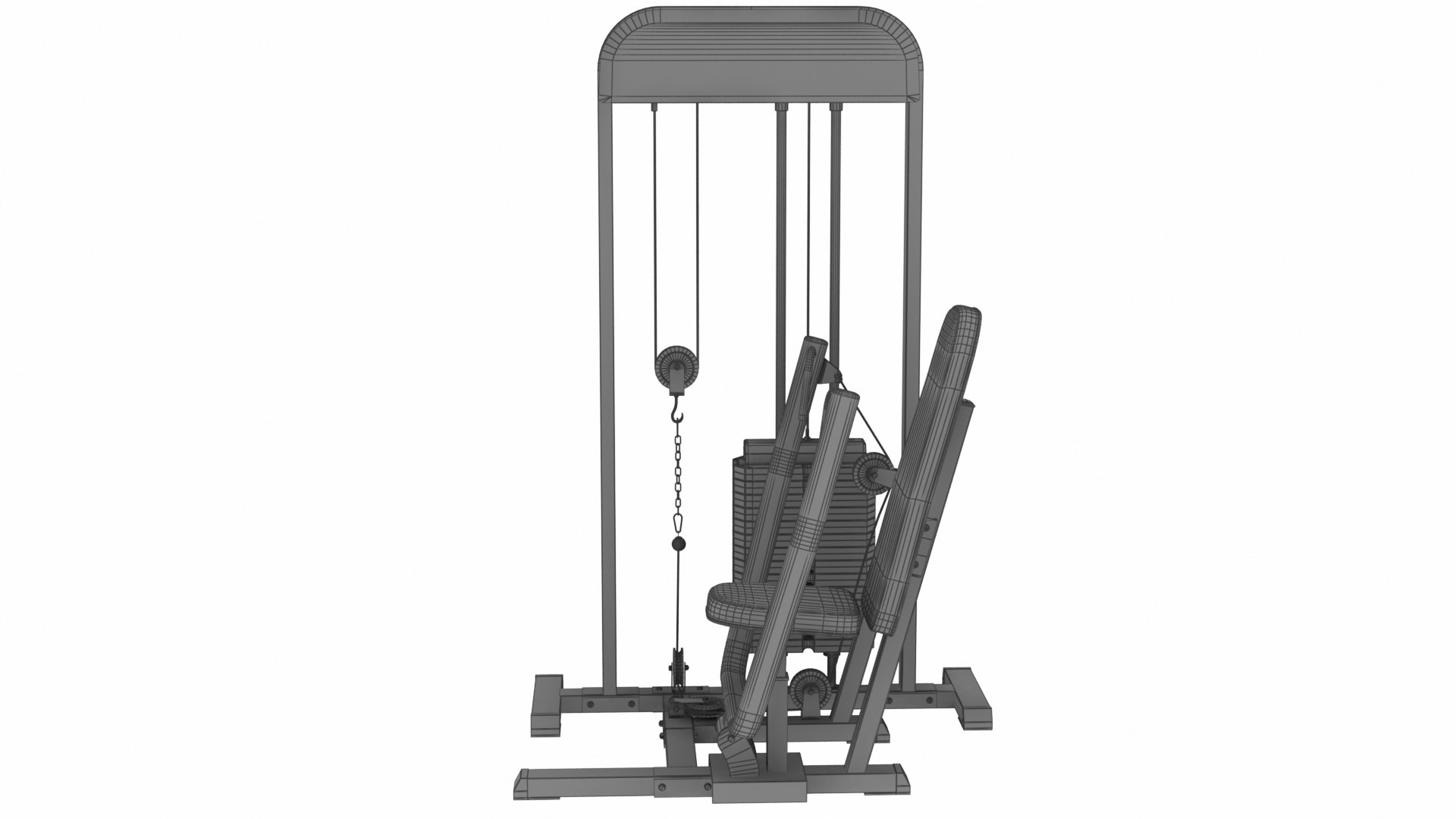 GYM Chest Press Machine model - TurboSquid 1930357