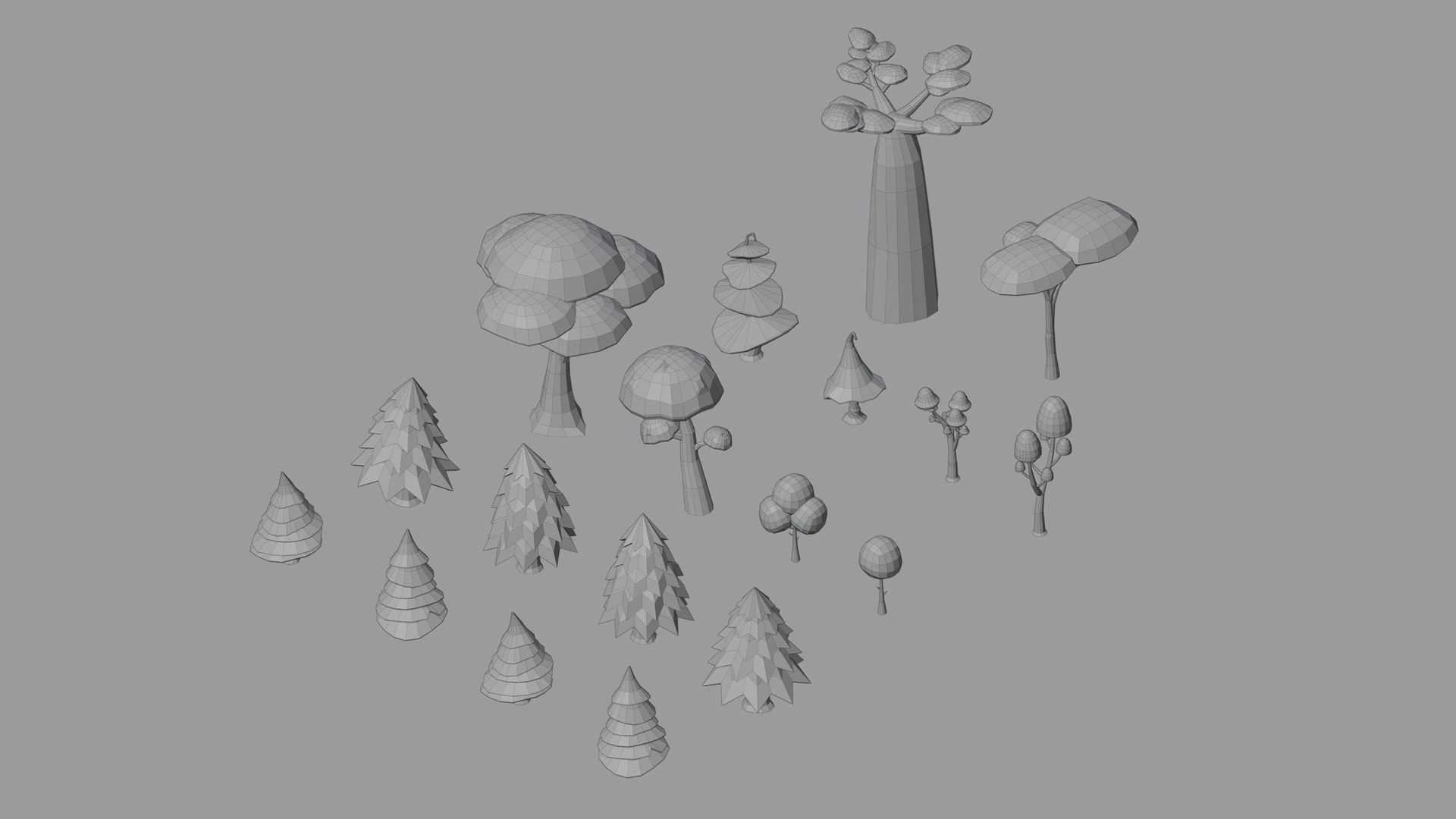 3D Trees Pack - TurboSquid 2212229