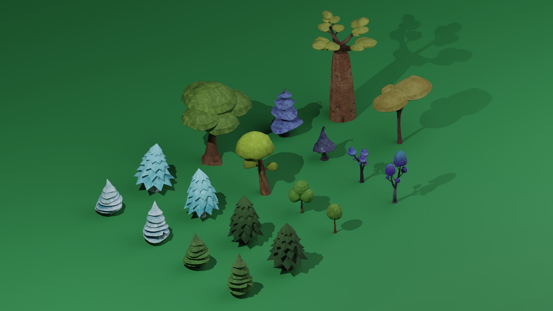 3D Trees Pack - TurboSquid 2212229