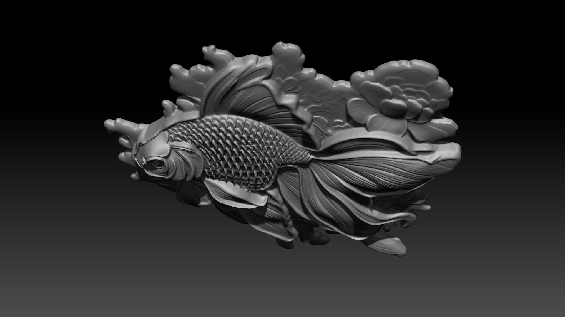 Bas Relief Fish 09 240506 3D Print Model 3D - TurboSquid 2291178