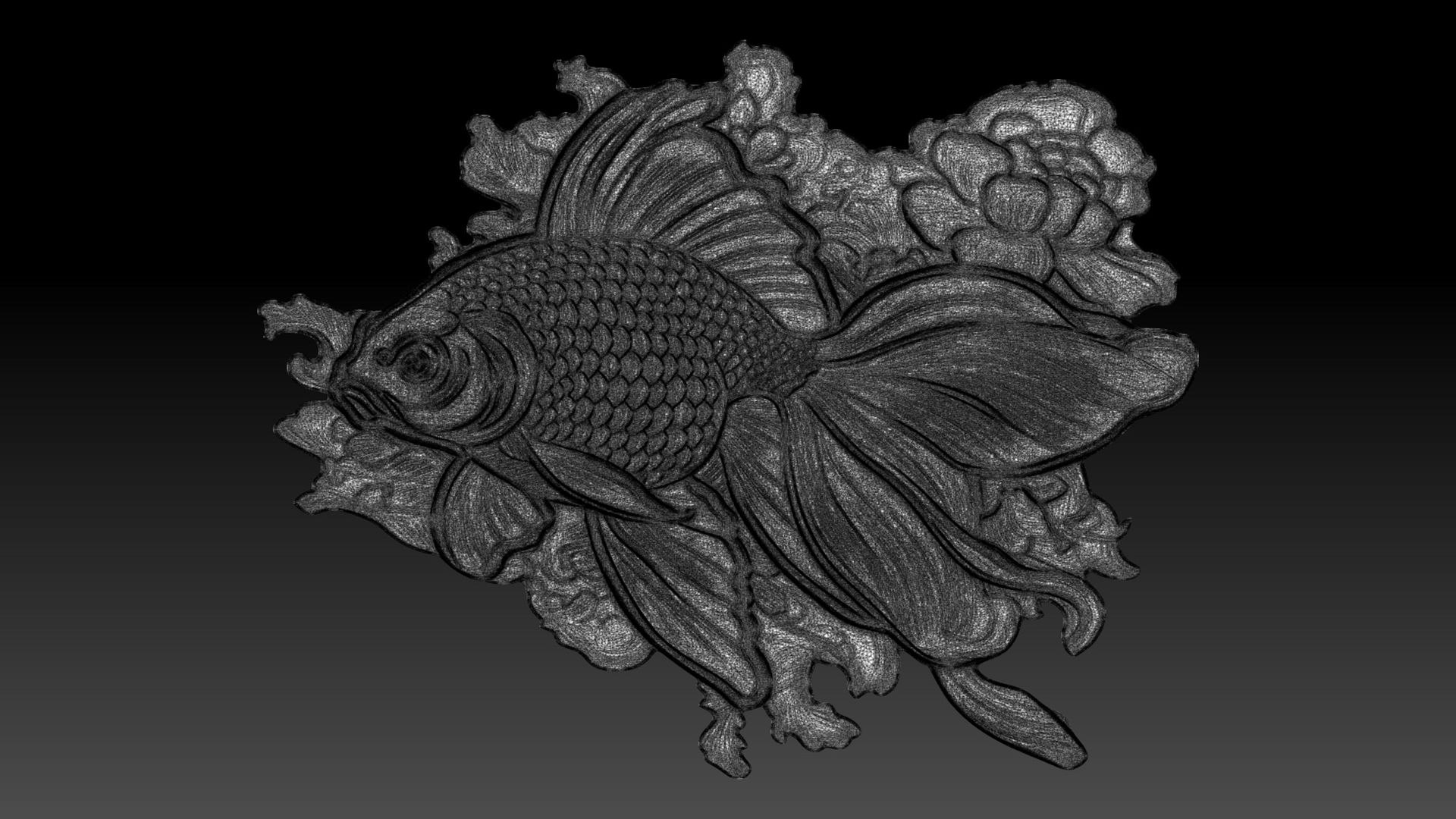 Bas Relief Fish 09 240506 3D Print Model 3D - TurboSquid 2291178