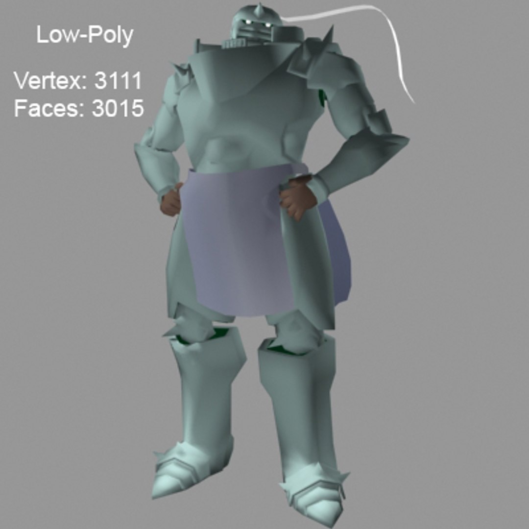 Alphonse Elric 3d Model