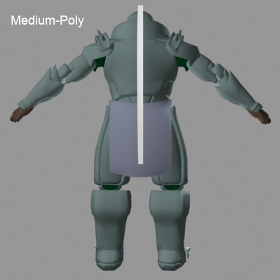 Alphonse Elric 3d Model