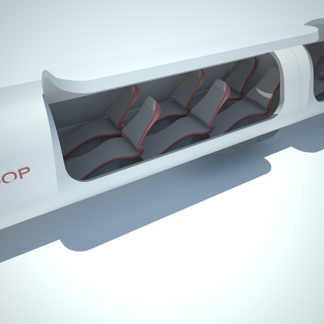 Hyperloop Elon Musk 3d Model