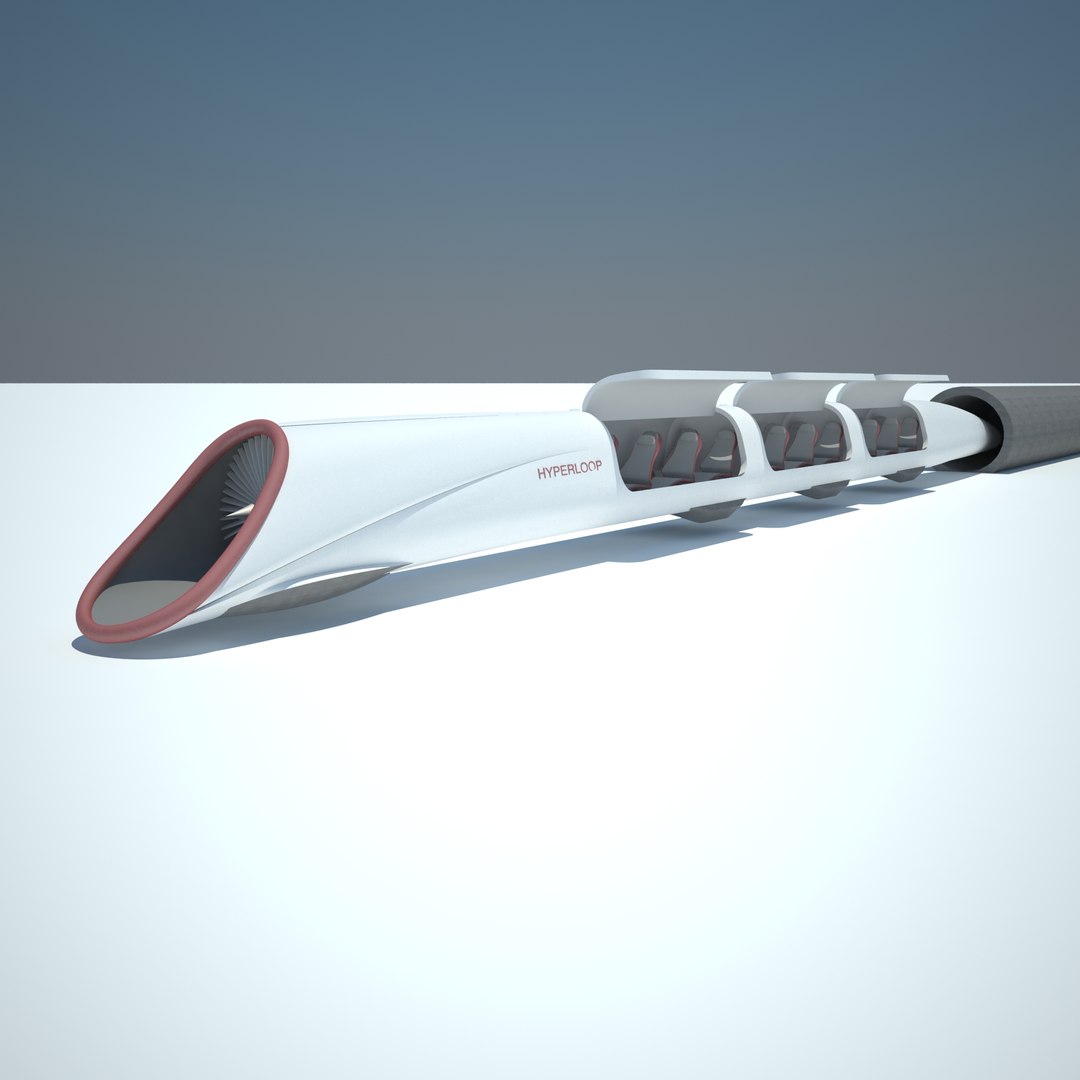 Hyperloop Elon Musk 3d Model