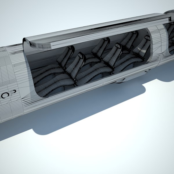 hyperloop elon musk 3d model