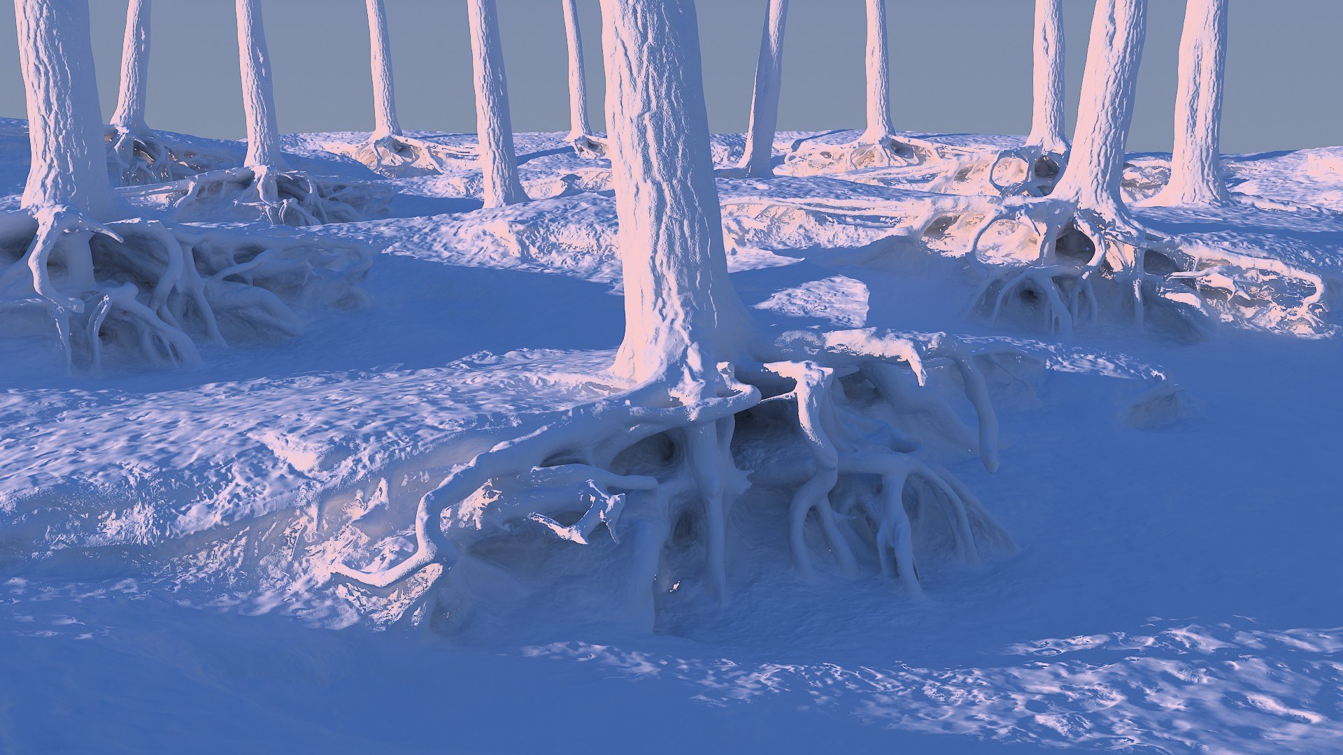 Winter Forest 3d Max