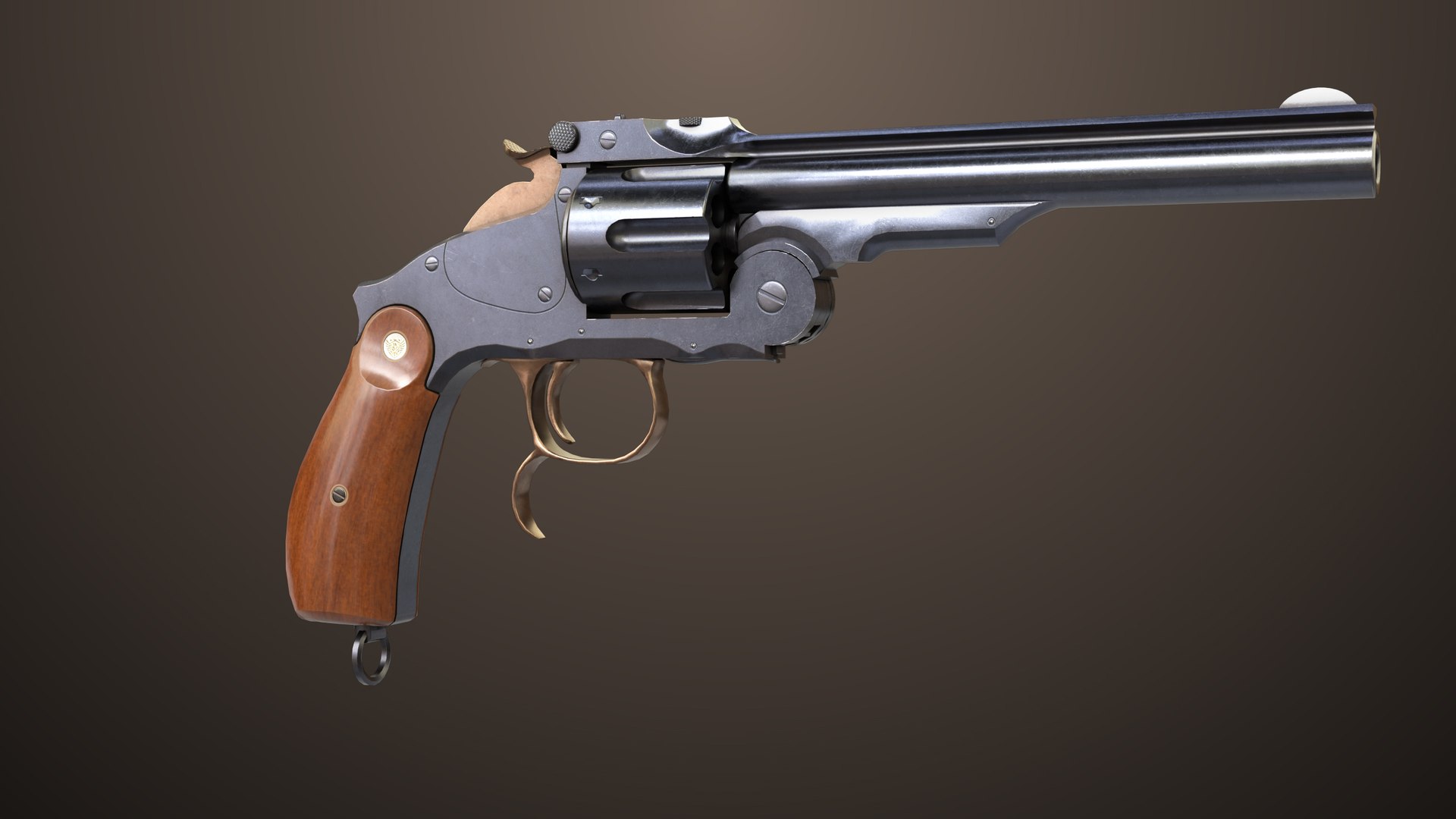 Revolver 02 Smith Wesson M 3 All PBR Unity UE Textures 3D - TurboSquid ...