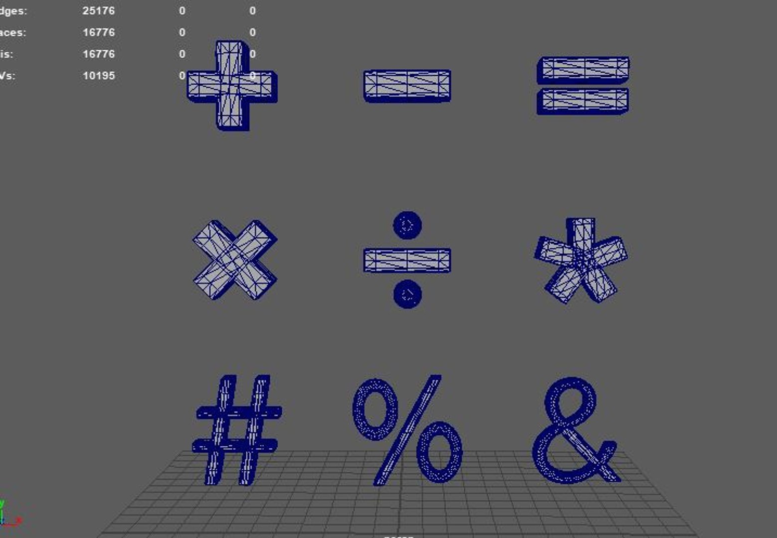 Mathematical Symbols 3D Model 3D Model - TurboSquid 2344978