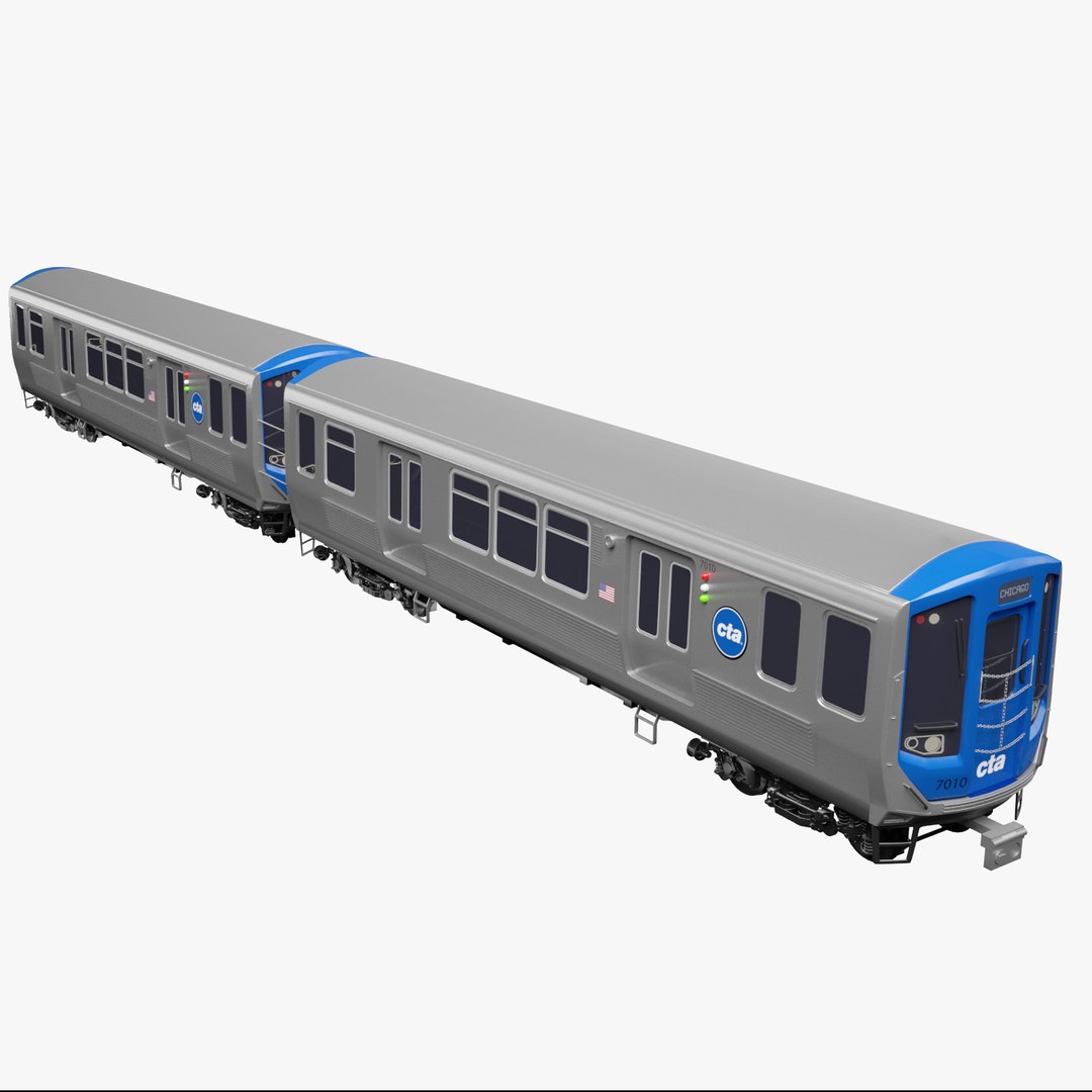 Chicago Cta Train 7000 Model - TurboSquid 1461540