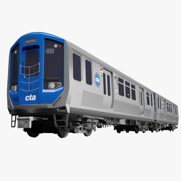 Chicago CTA train 7000 series 3D Model3Dモデル - TurboSquid 1461540
