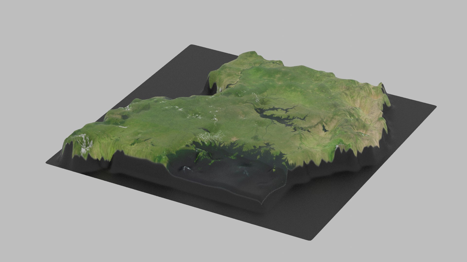 3D Uganda Map Country - TurboSquid 2076389