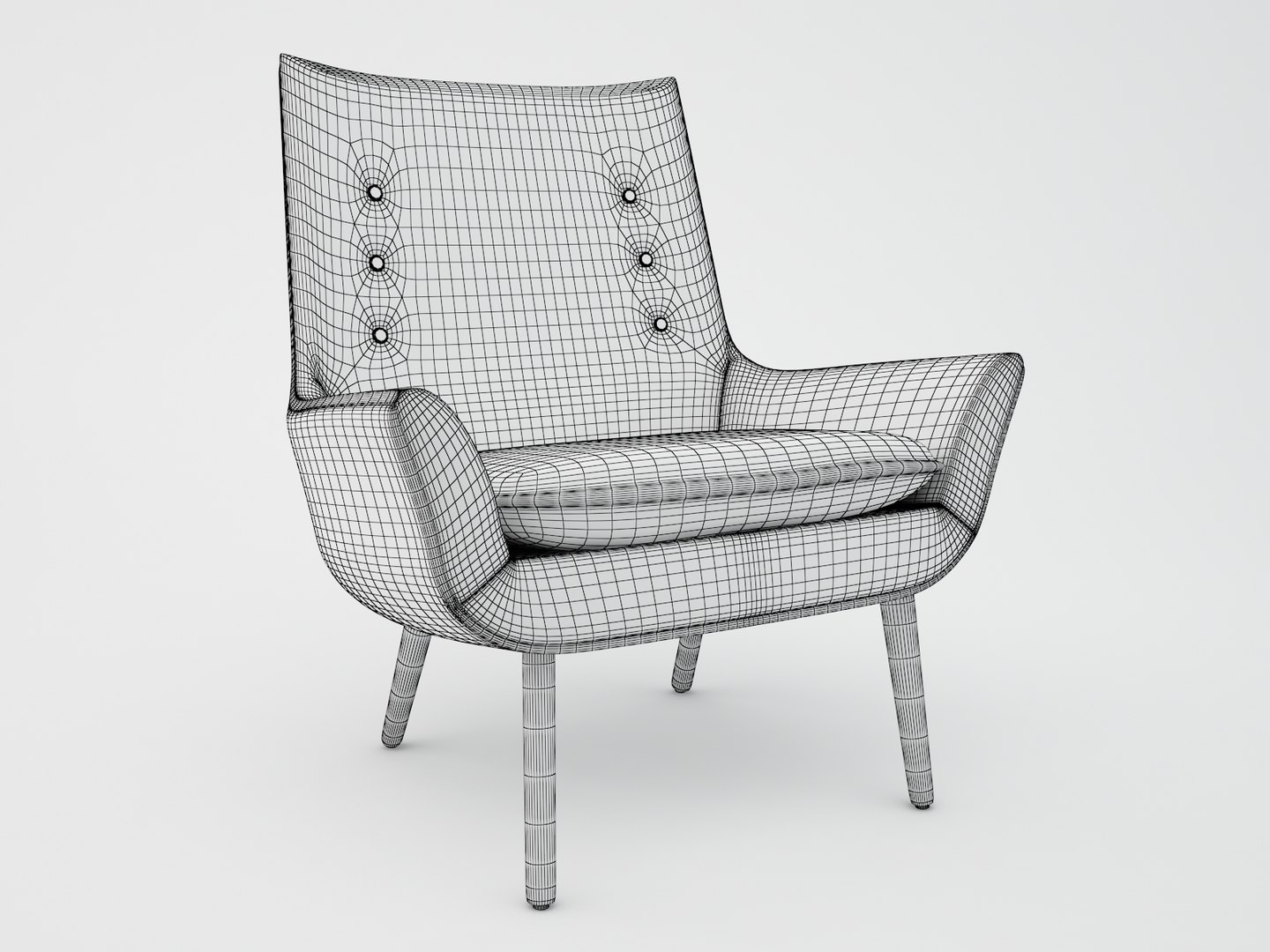 3dsmax Mrs Godfrey Retro Style