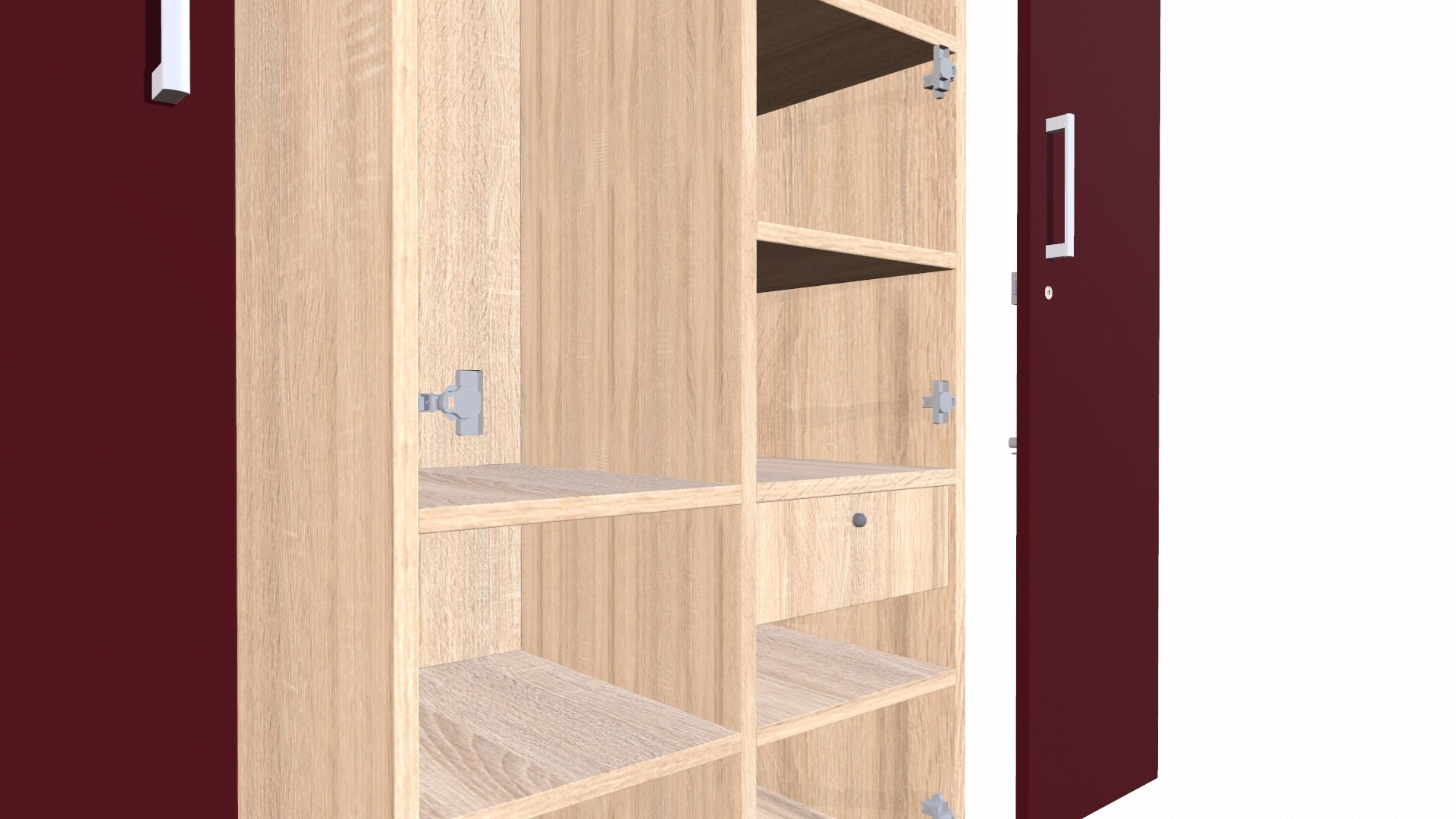 Wardrobe Door 900 W Wardrobe With Drawer Model - TurboSquid 2394548
